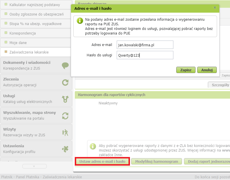 e-ZLA - Symfonia ERP Kadry i Płace - Symfonia Dokumentacja Online